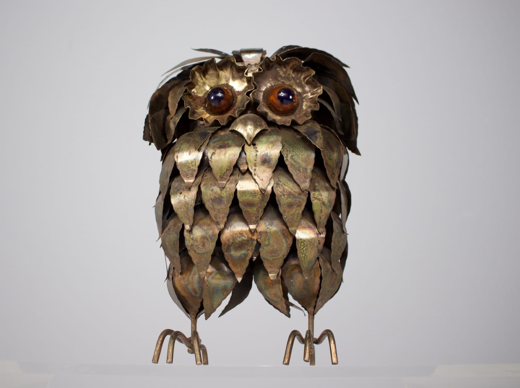 Brass owl, Curtis Jere. - Galerie Vintage Addict